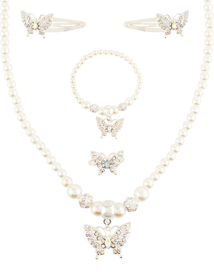 Butterfly Pearl Accessory Set | Girls' Jewellery | Monsoon UK.