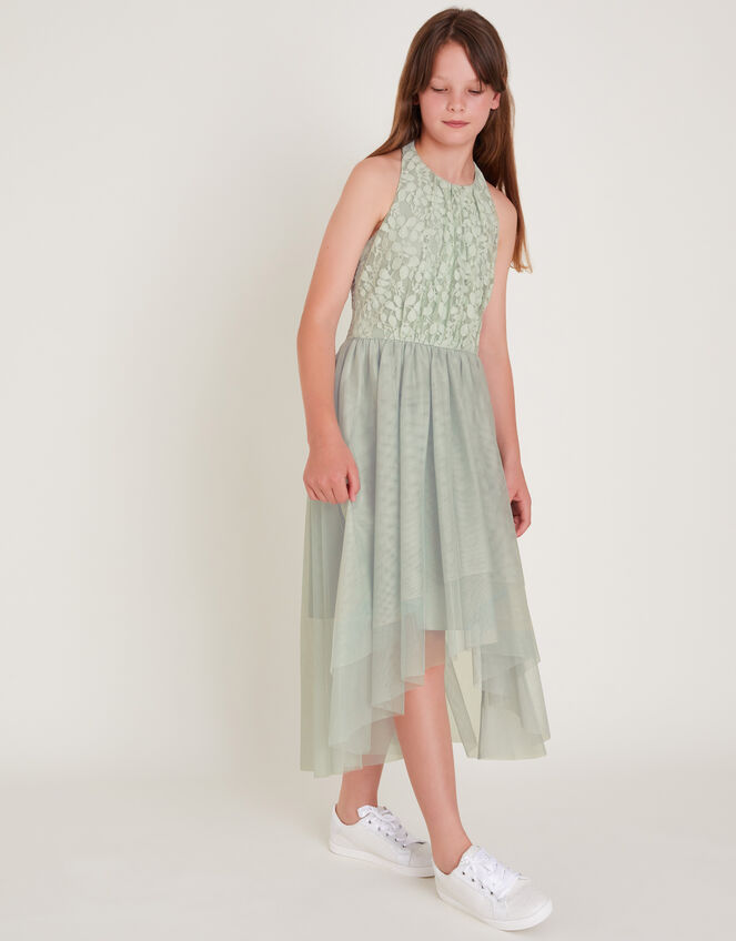 Hayley Halter Lace Prom Dress Green | Prom Dresses & Shoes | Monsoon UK.