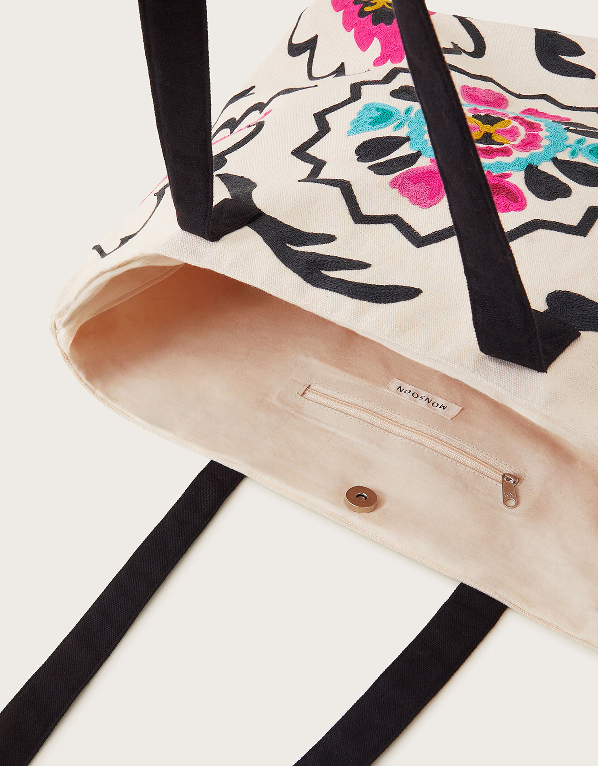 Embroidered Beach Bag | Accessories | Monsoon UK.