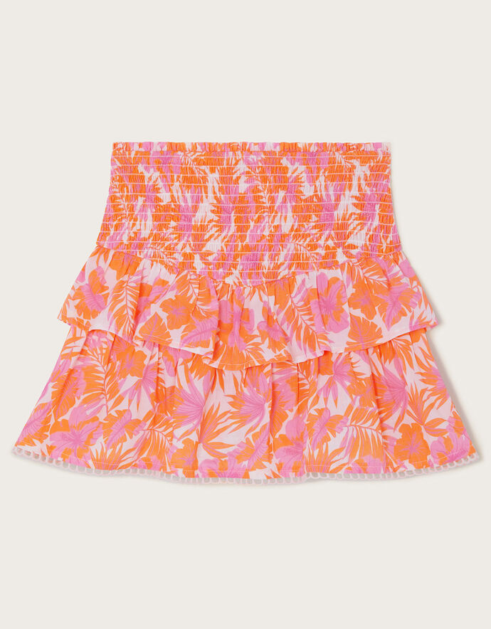 Tinashe Palm Print Skort Orange | Girls' Skirts | Monsoon UK.