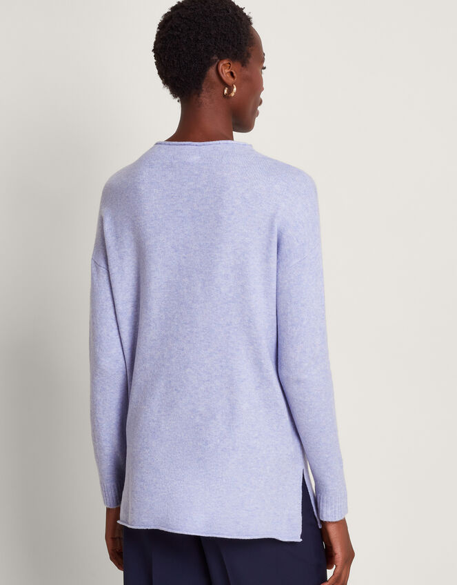 Pia Pocket Jumper Purple | Knitwear | Monsoon UK.