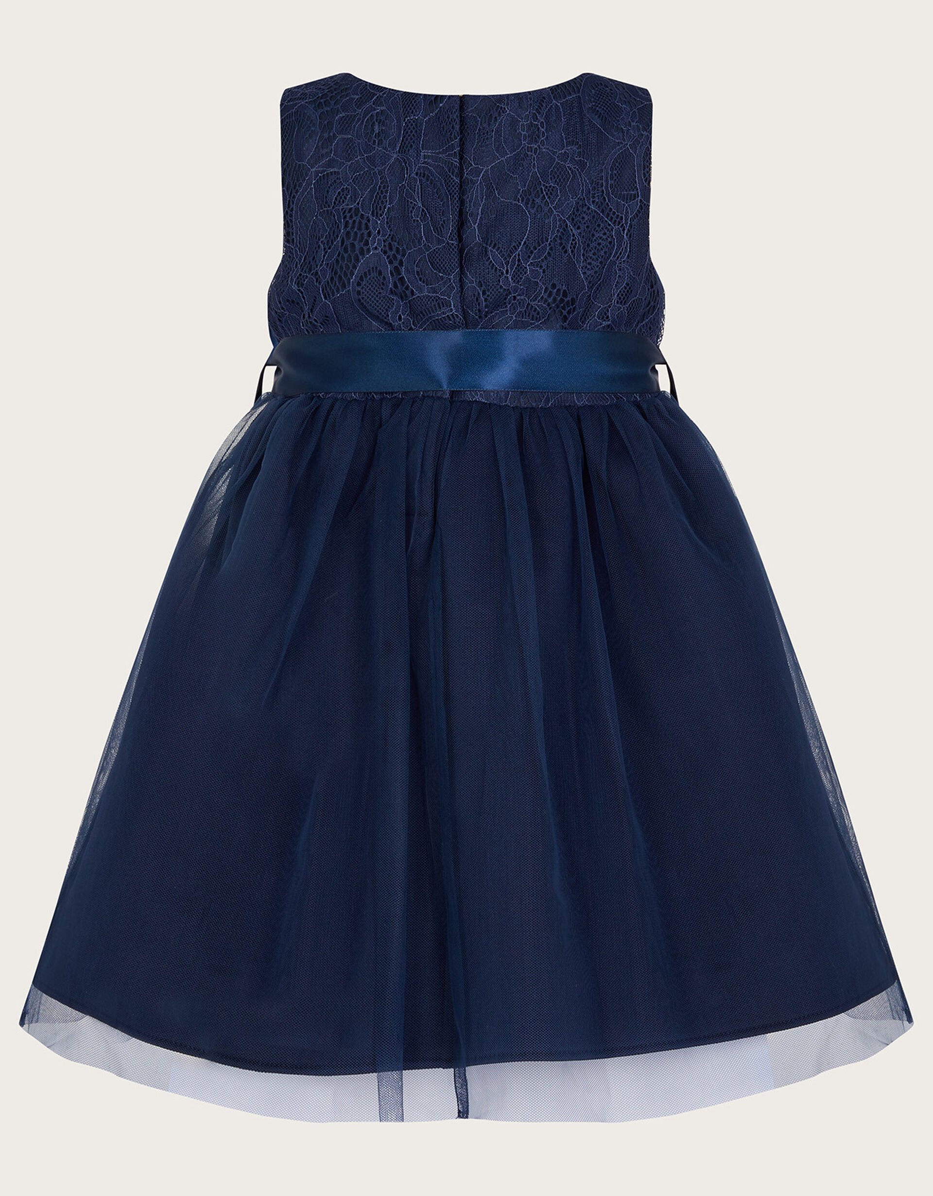 Baby Freya 3D Scuba Dress Blue | Baby Girl Dresses | Monsoon UK.