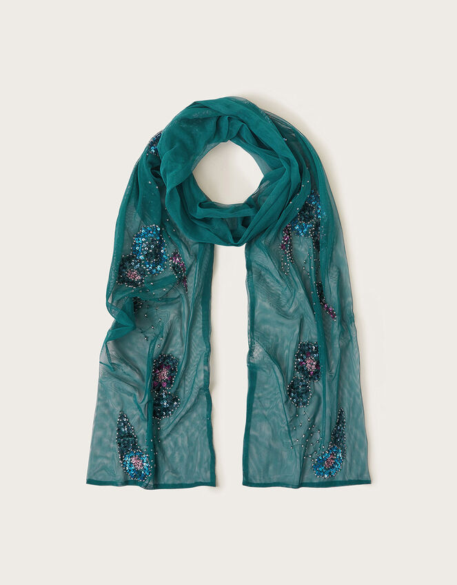Sequin Net Scarf