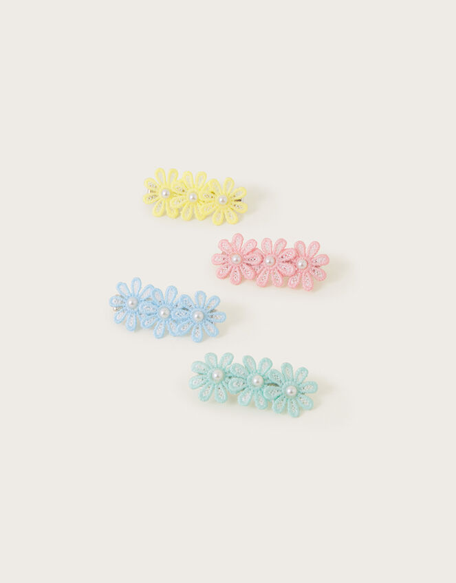 Lacey Daisy Hair Clips 4 Pack