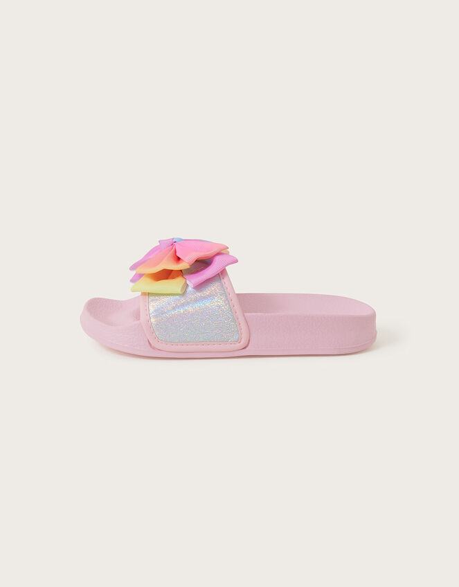 Pastel Rainbow Bow Sliders Multi Pastel Rainbow Bow Sliders Multi