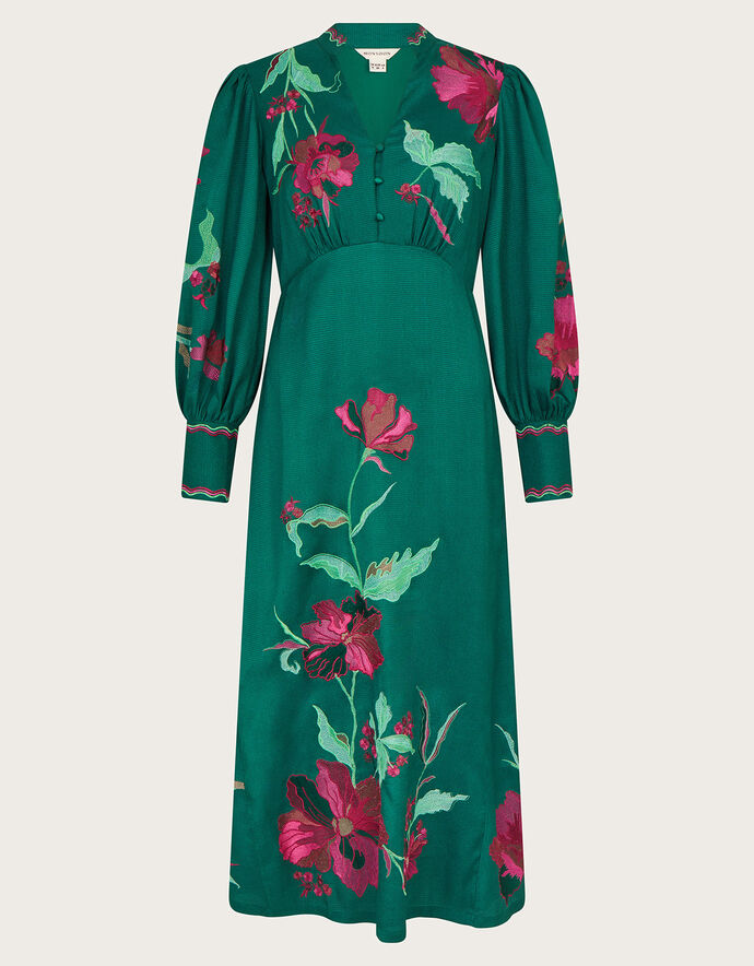 Lyra Embroidered Midi Dress | Evening Dresses | Monsoon UK.