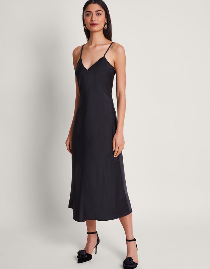 Blakely Lace Corsage Dress Black