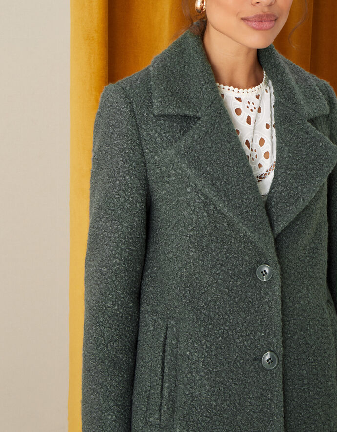 Bella Boucle Coat Green