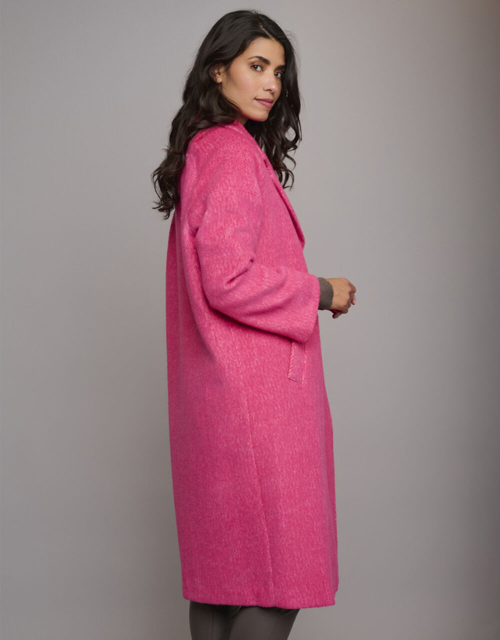 Rino and Pelle Single-Breasted Coat Pink