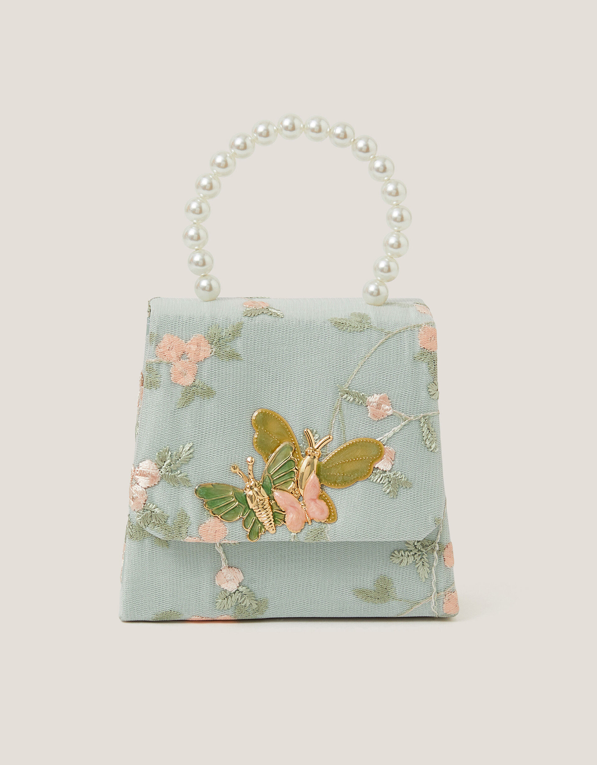 Floral Embroidered Butterfly Handbag | Accessories | Monsoon UK.