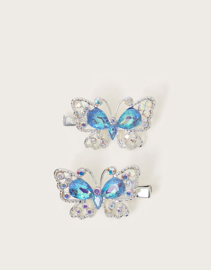 2-Pack Gemstone Butterfly Hair Clips | Accessories | Monsoon UK.