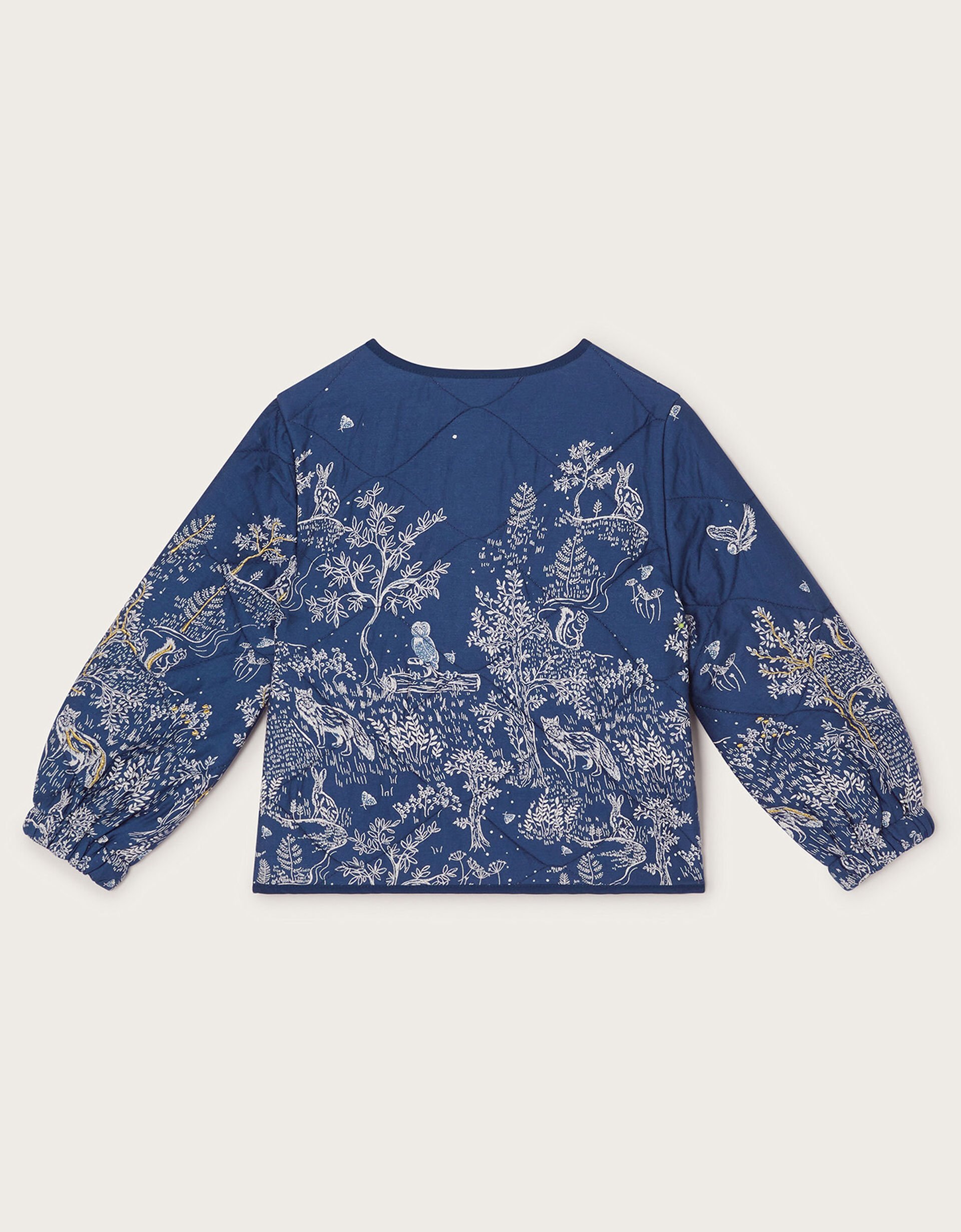 Woodland Quilted Jacket WWF-UK Collaboration Blue