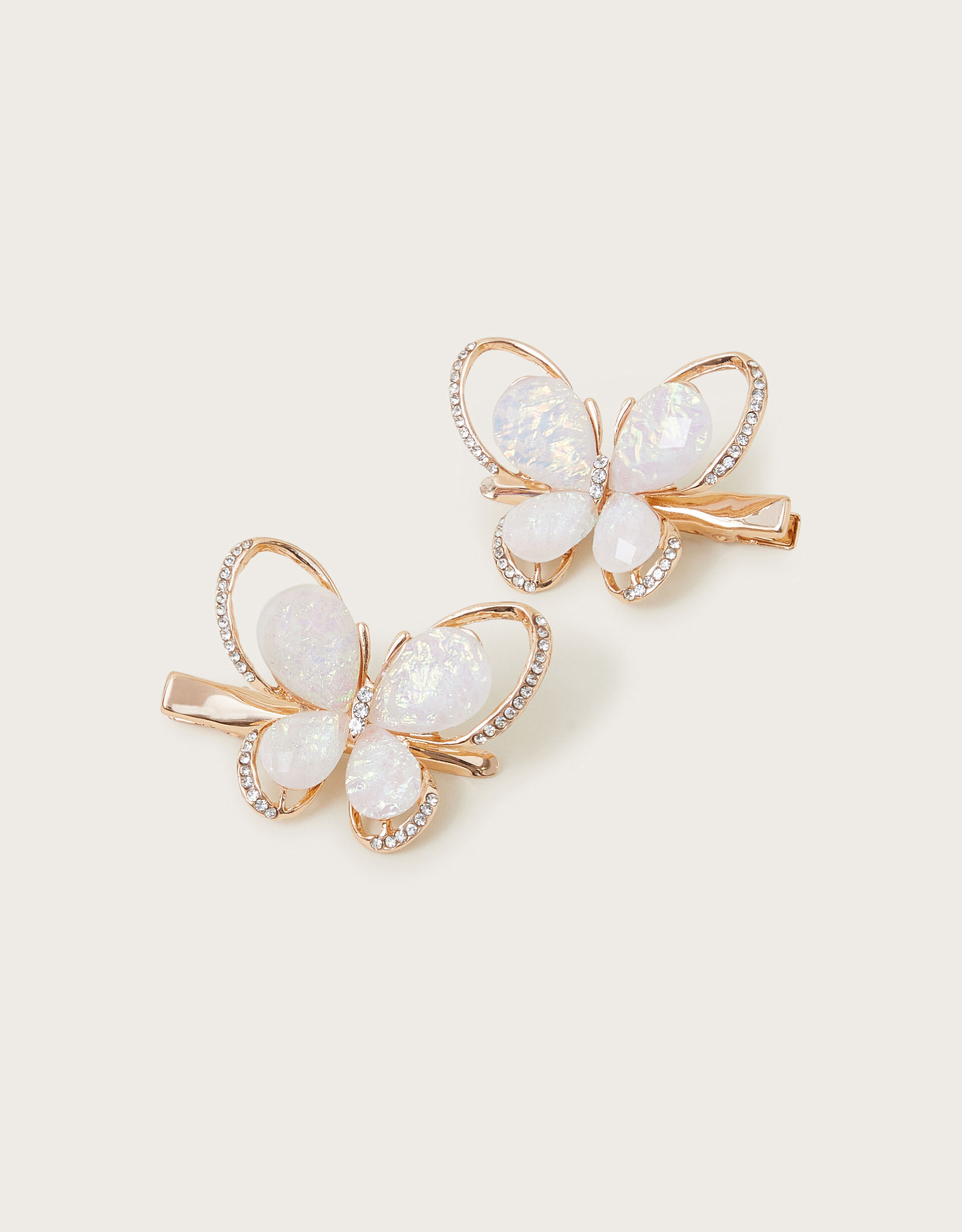 2-Pack Skye Butterfly Clips | Accessories | Monsoon UK.