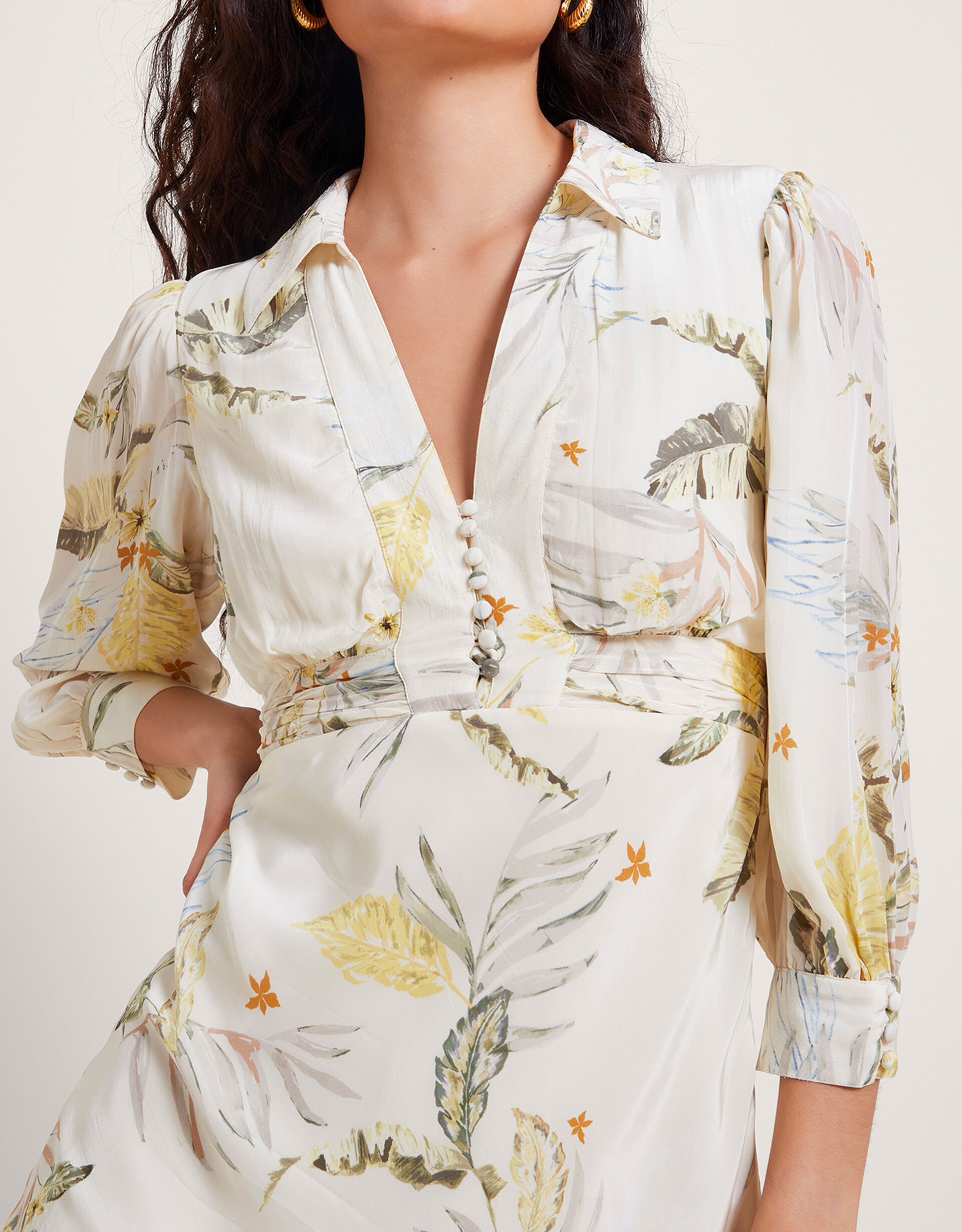 Elise Shirt Dress Ivory | Evening Dresses | Monsoon UK.