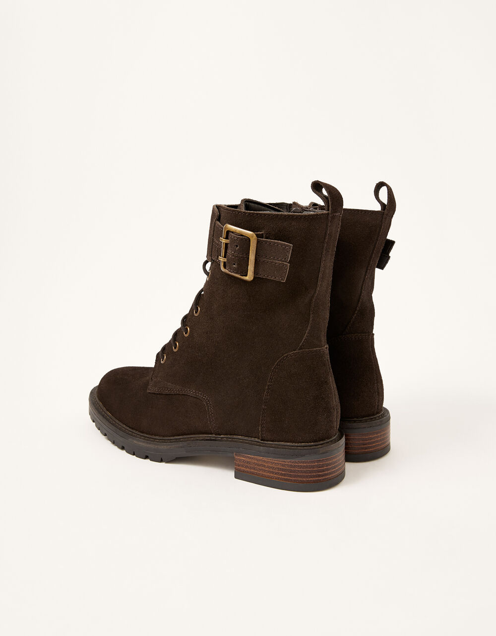 Suzie Suede Buckle Biker Boots | Women's Shoes | Monsoon UK.