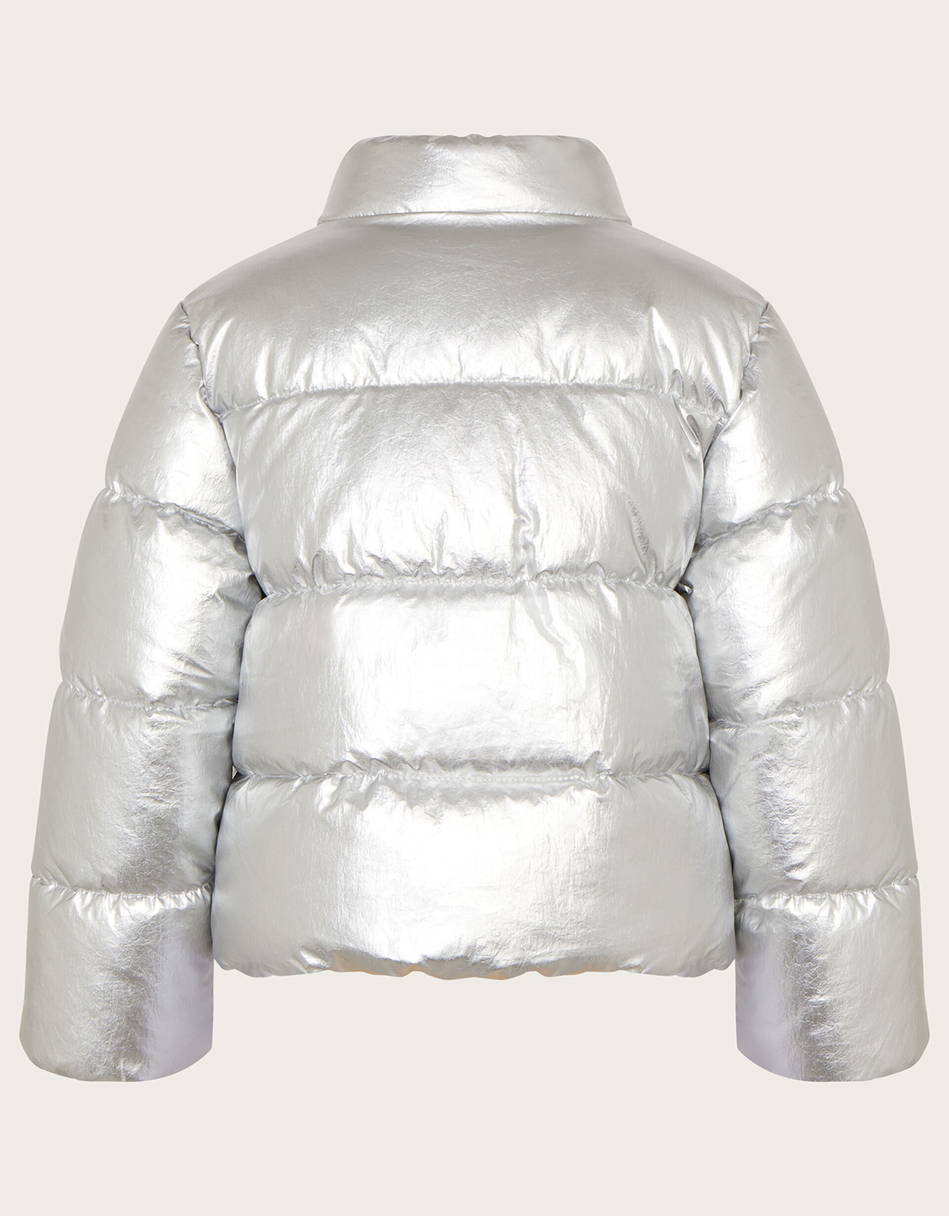 Starry Metallic Jacket Silver