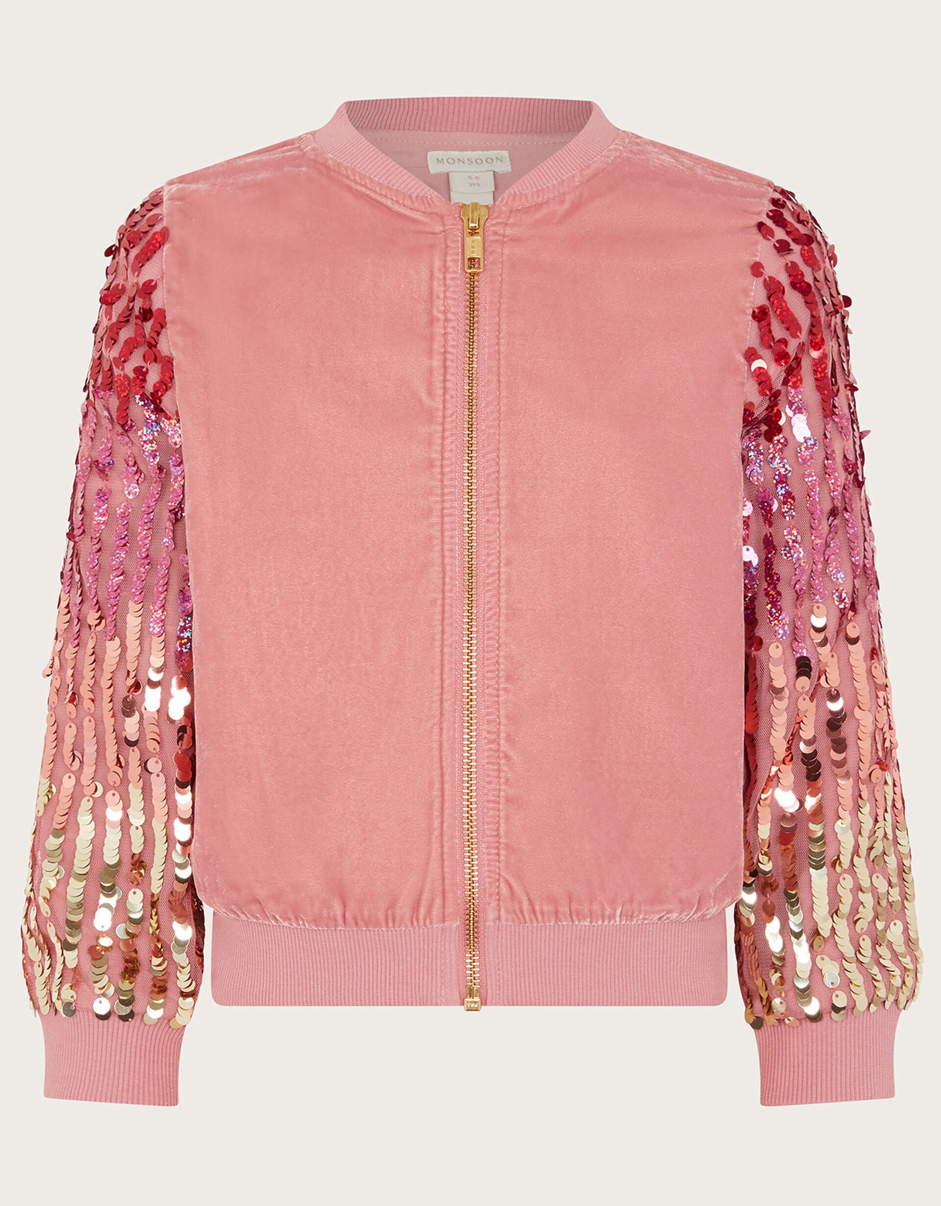 Velvet Sequin Bomber Jacket Multi | Girls' Cardigans | Monsoon UK.