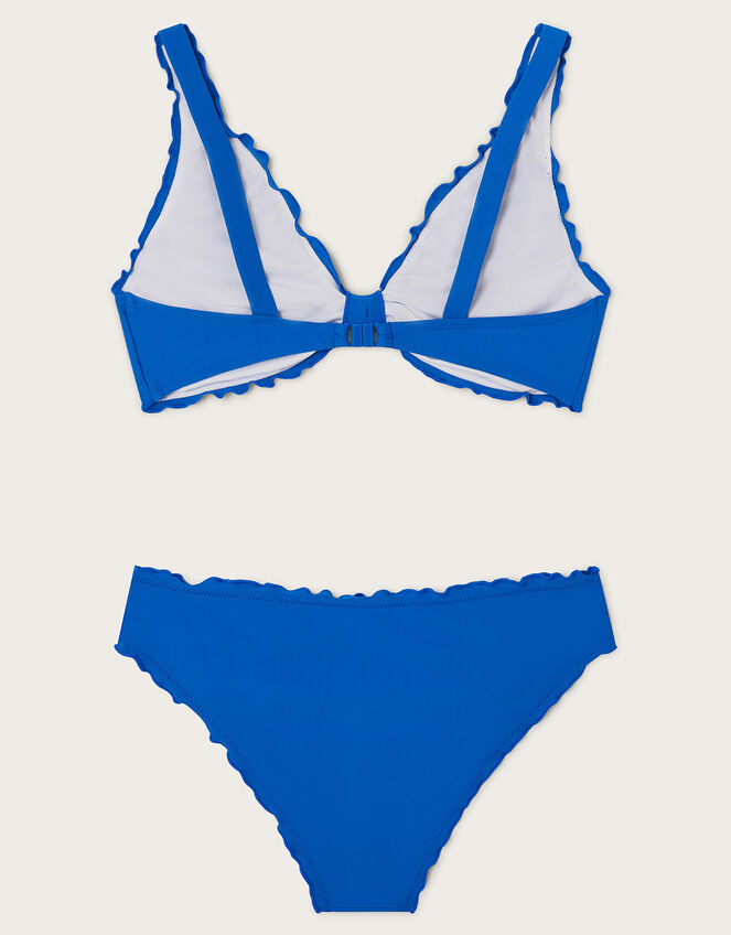Frill Bikini Set Blue | Girls' Beach & Swimwear | Monsoon UK.