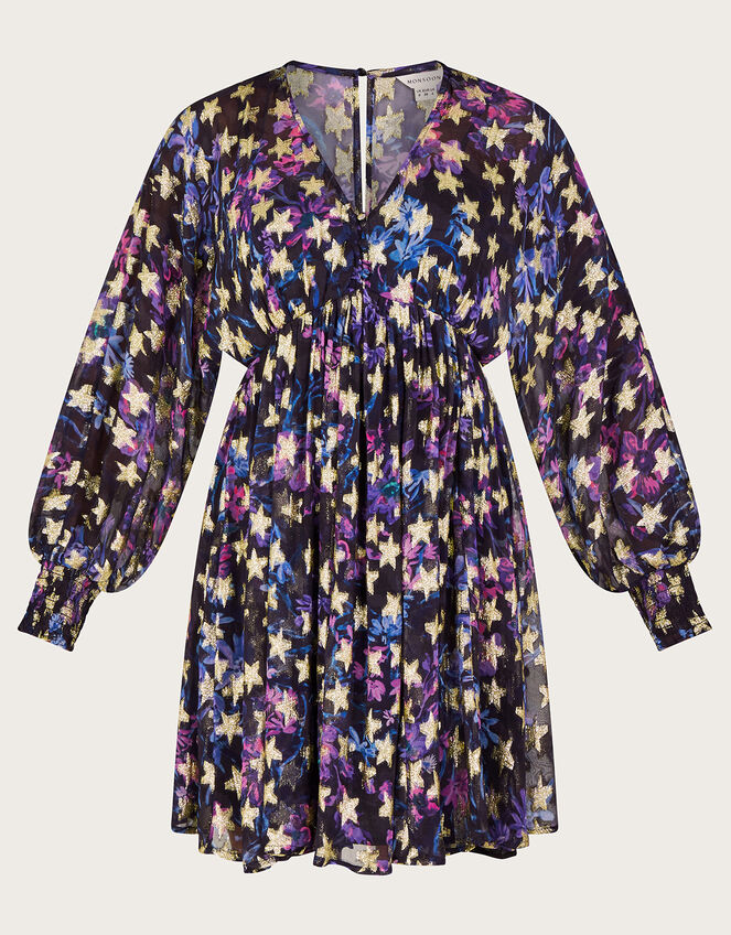 Lia Star Print Dress Black | Evening Dresses | Monsoon UK.