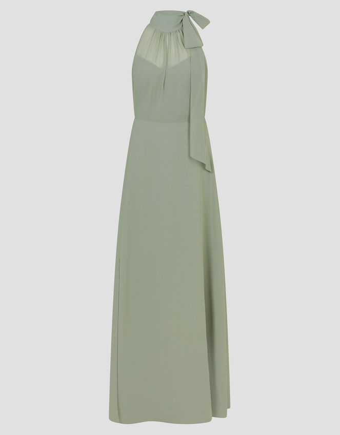 Monika Halter Chiffon Maxi Dress Green | Evening Dresses | Monsoon UK.