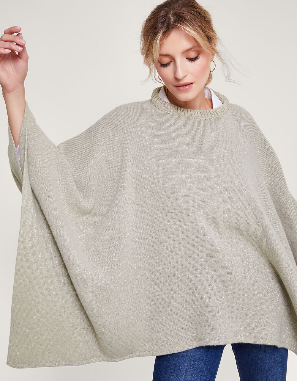 Metallic Poncho | Ponchos | Monsoon UK.