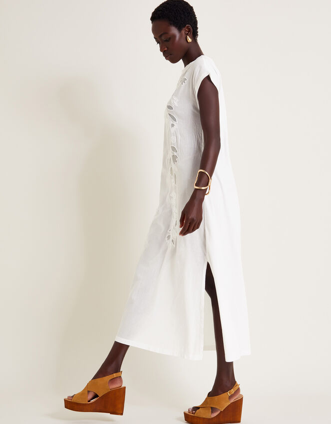 Garcia Cutwork Midi Dress White