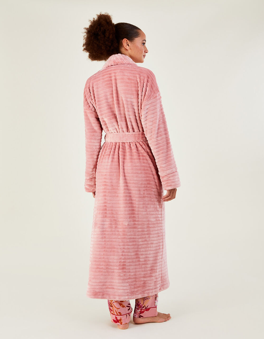 Stripe Textured Dressing Gown Pink | Robes And Dressing Gowns | Monsoon UK.