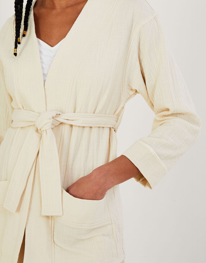Plain Pocket Tie Jacket Cream | Casualwear | Monsoon UK.