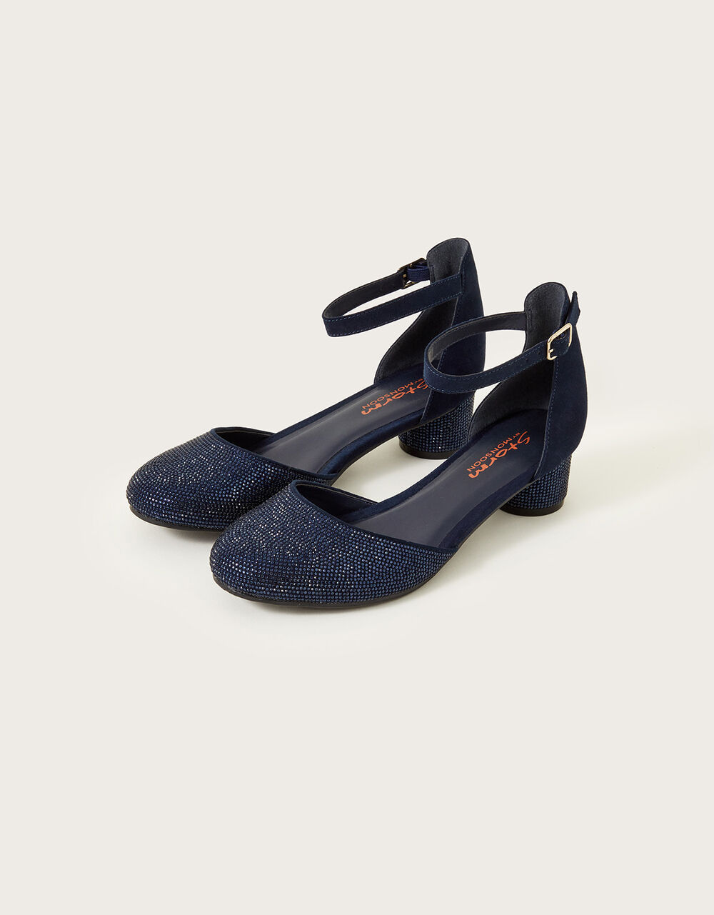 Diamante Two-Part Heels Blue | Girls' Shoes & Boots | Monsoon UK.