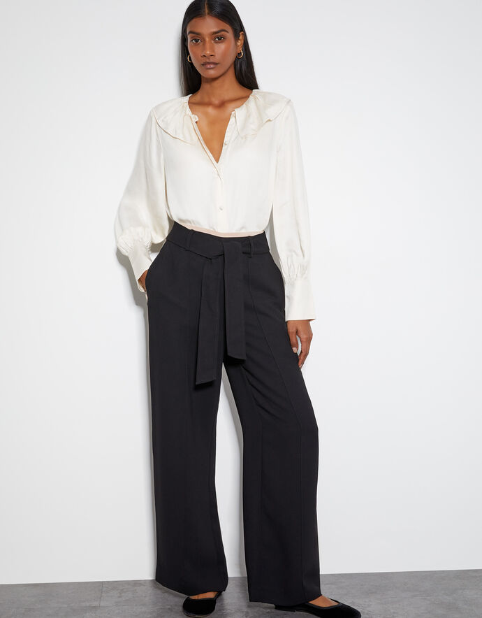 Scarlet Trim Trousers Black