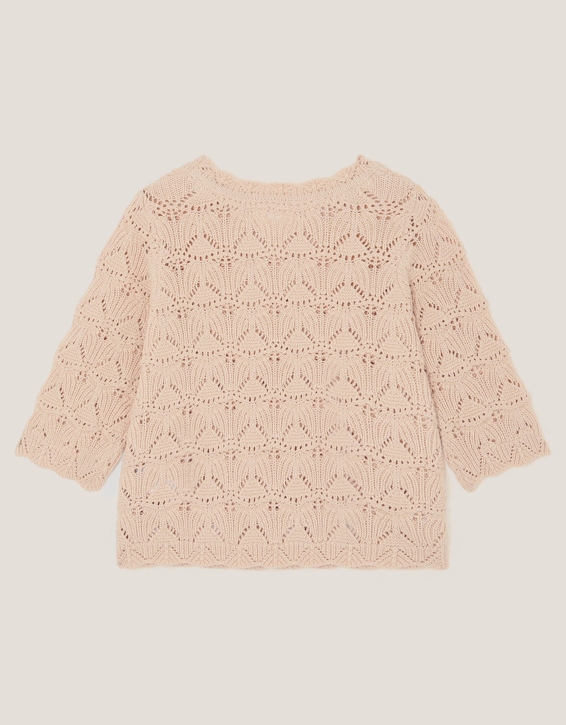 Crochet Flower Knit Top Ivory | Girls' Tops & T-shirts | Monsoon UK.