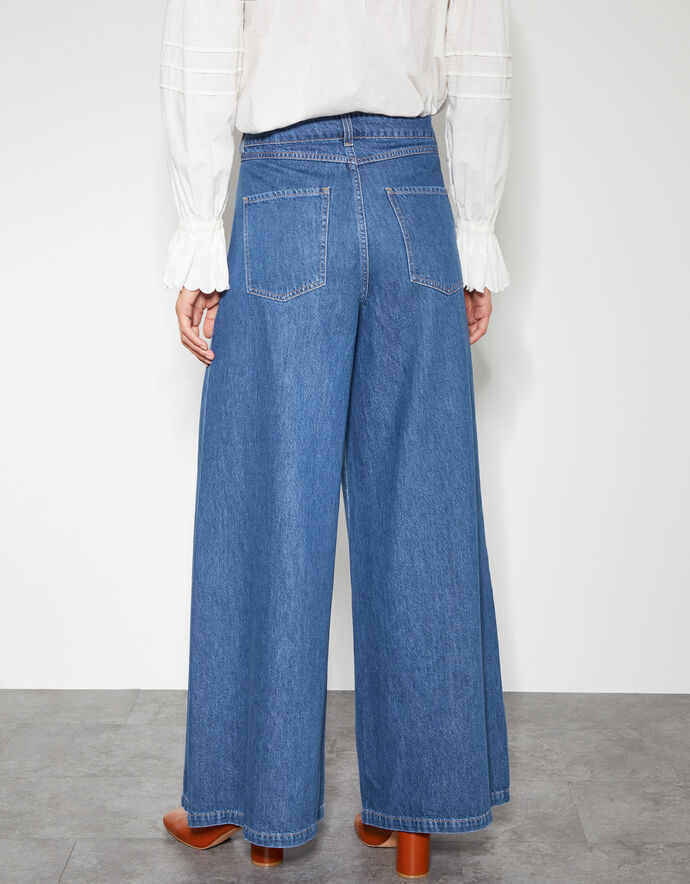 Beth Extra Wide Leg Jeans Blue