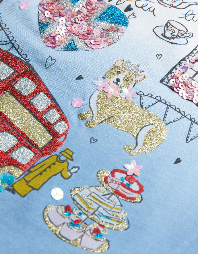 Jubilee London Scene T-Shirt Blue