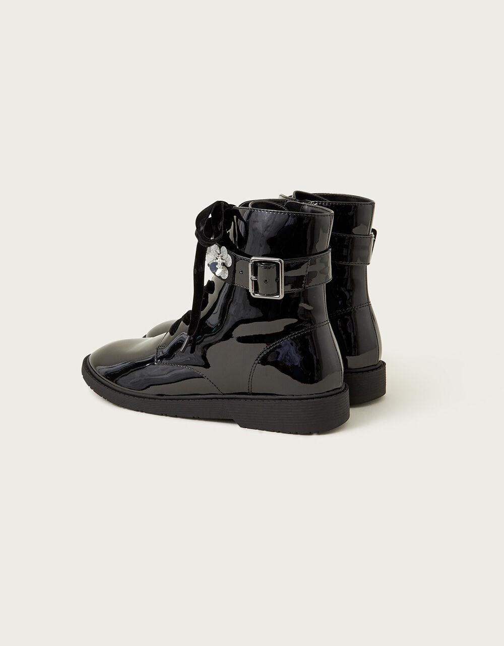 Flo Sequin Biker Boots Black | Girls' Boots | Monsoon UK.