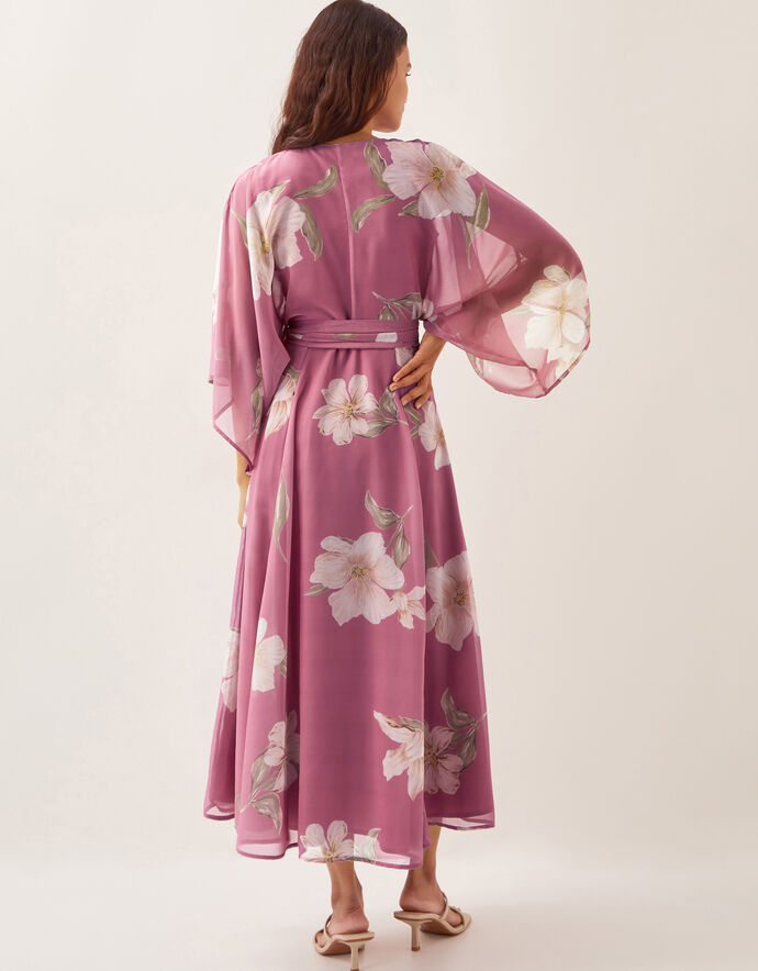 Amelia Wrap Maxi Dress Pink | Evening Dresses | Monsoon UK.