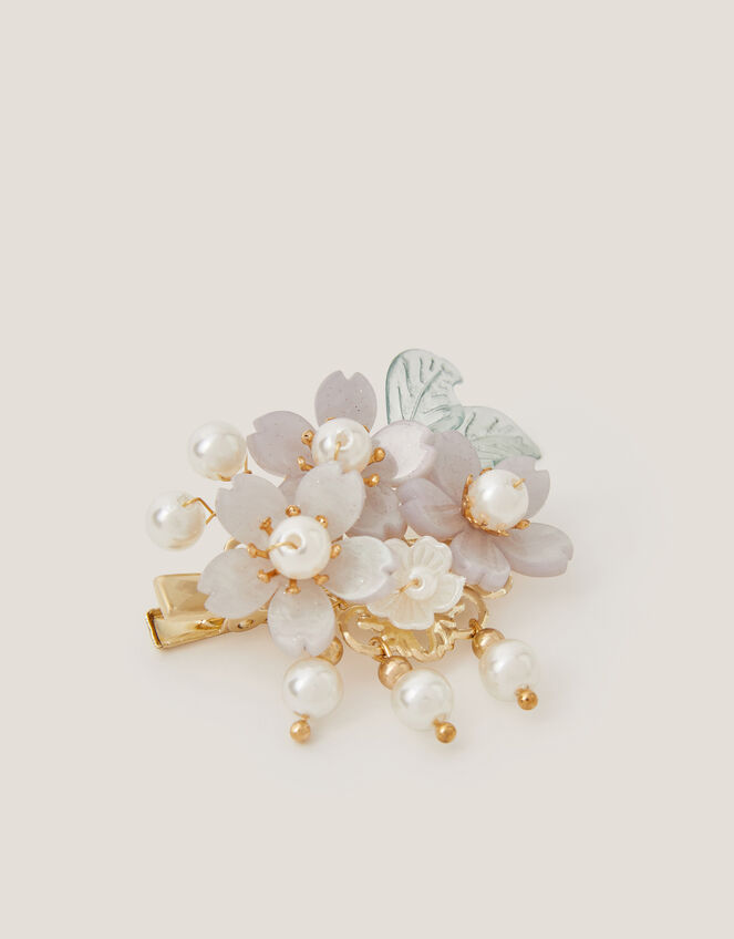 Flower Pearl Cluster Hair Clip | Accessories | Monsoon UK.