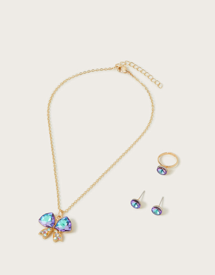 3-Piece Bow Jewellery Set | Accessories | Monsoon UK.