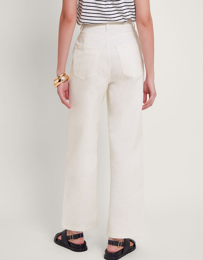 Ruby Wide Leg Jeans Natural | Trousers & Leggings | Monsoon UK.