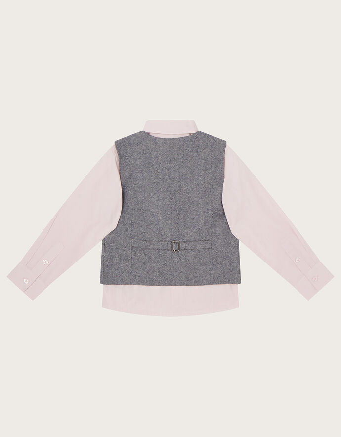 Three-Piece Waistcoat and Shirt Set Grey | Boys' Suits & Sets | Monsoon UK.