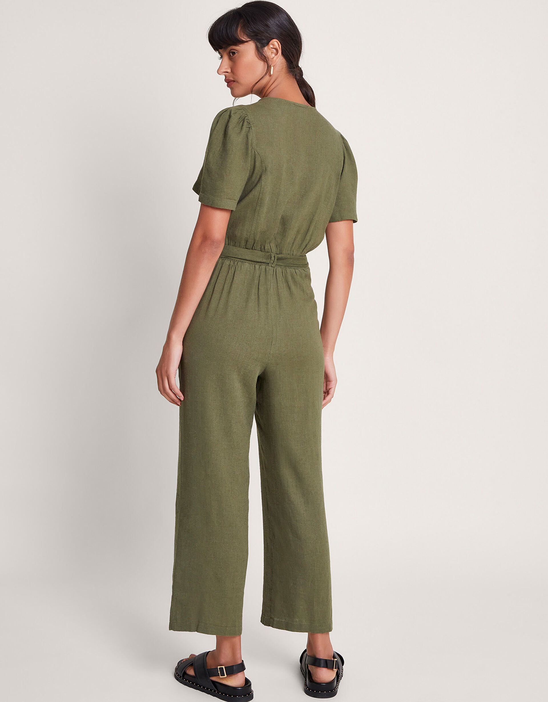 Azalea Tie Jumpsuit Green | Jumpsuits | Monsoon UK.