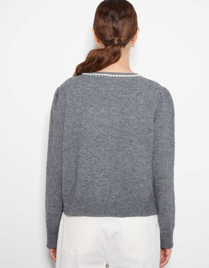 Pia Pearl Cardigan Grey | Cardigans | Monsoon UK.