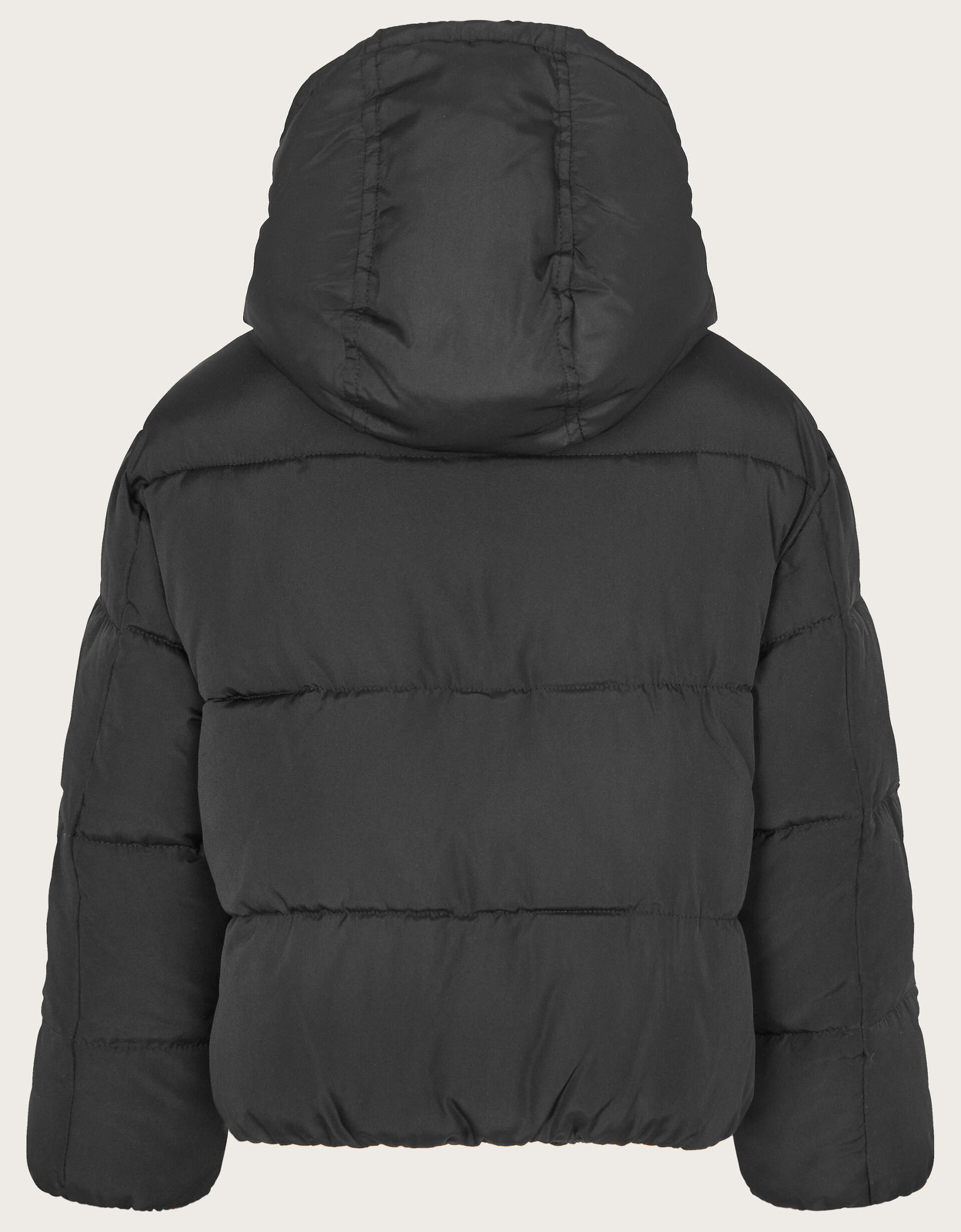 Short Puffer Jacket Black
