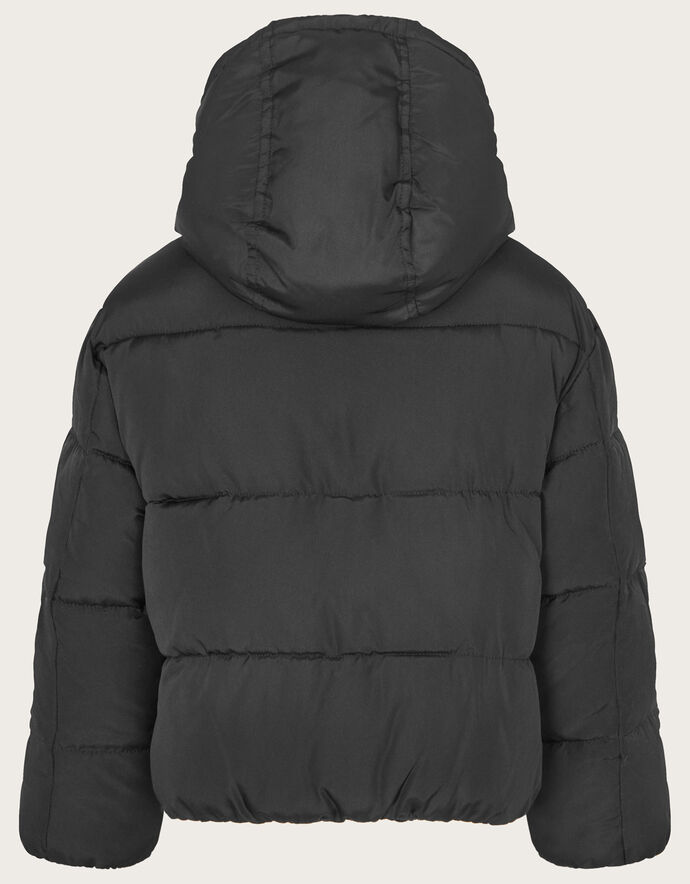 Short Puffer Jacket Black
