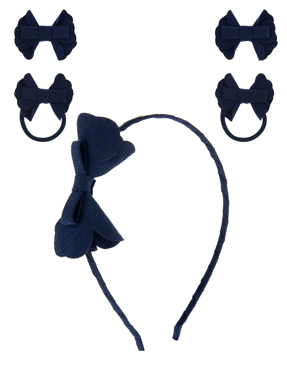 Bow School Hair Accessory Set | Girls' Hair Accessories | Monsoon UK.