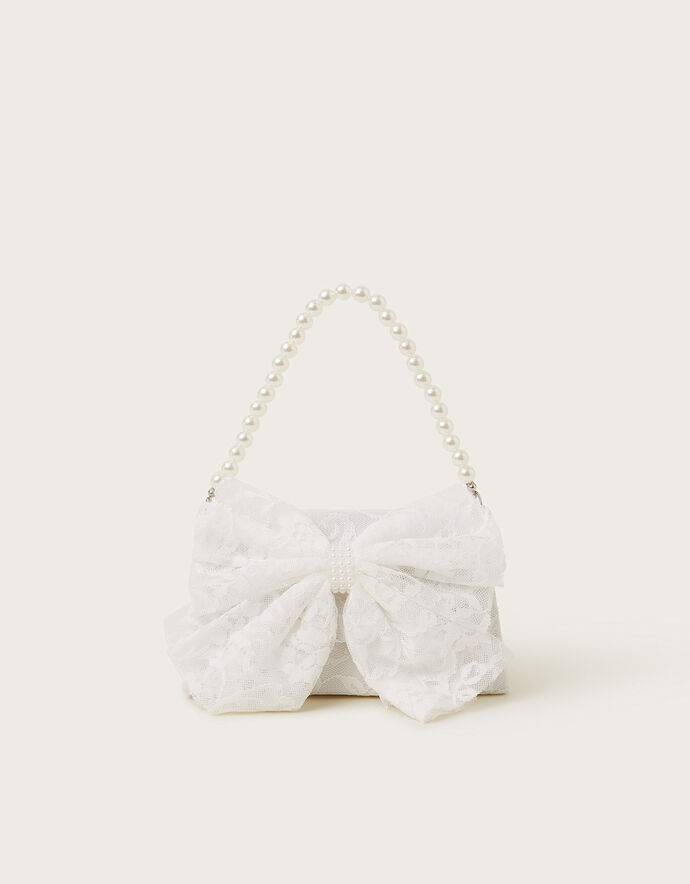 Lace Bow Bridesmaid Bag