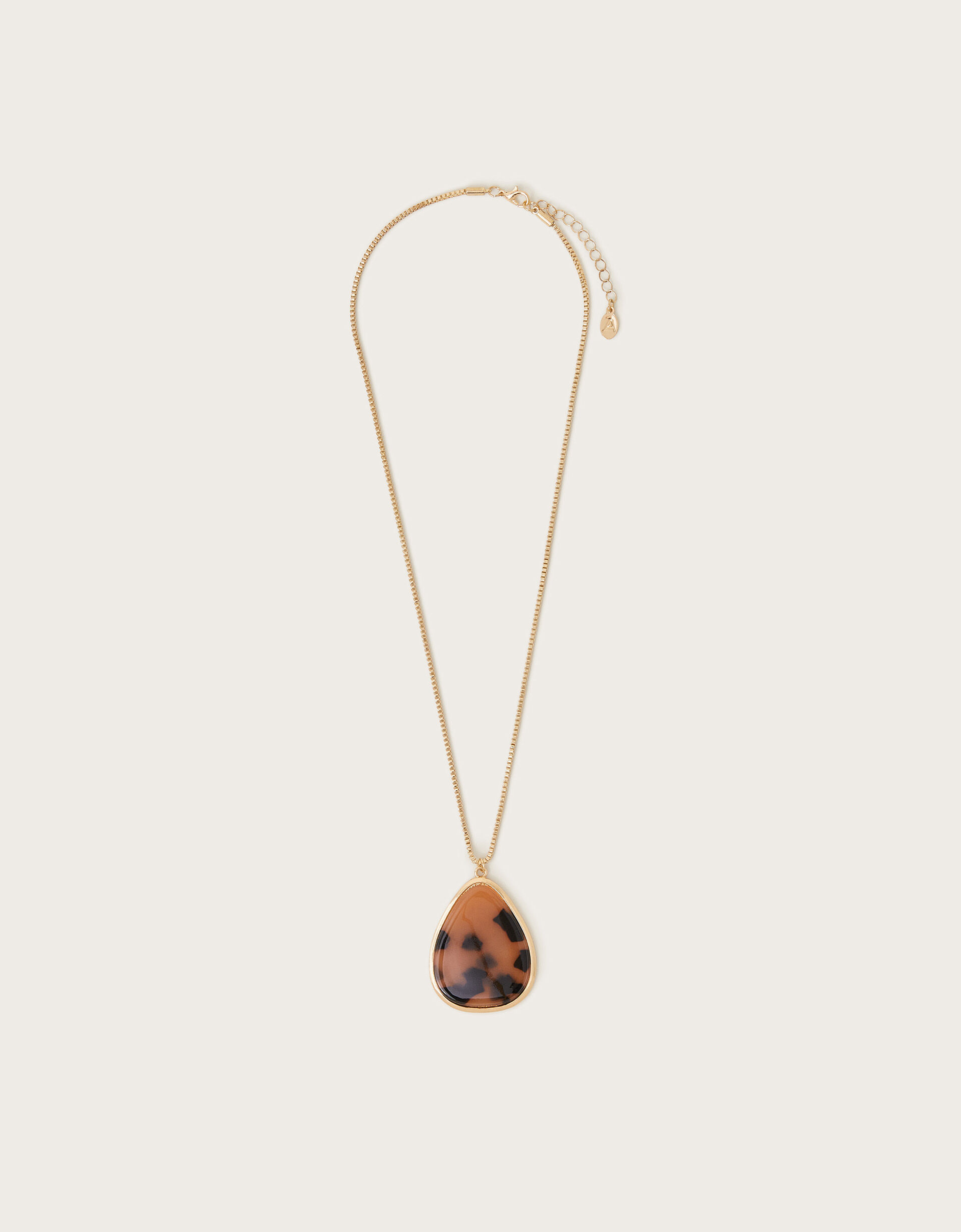 Tort Shell Pendant Necklace | Accessories | Monsoon UK.
