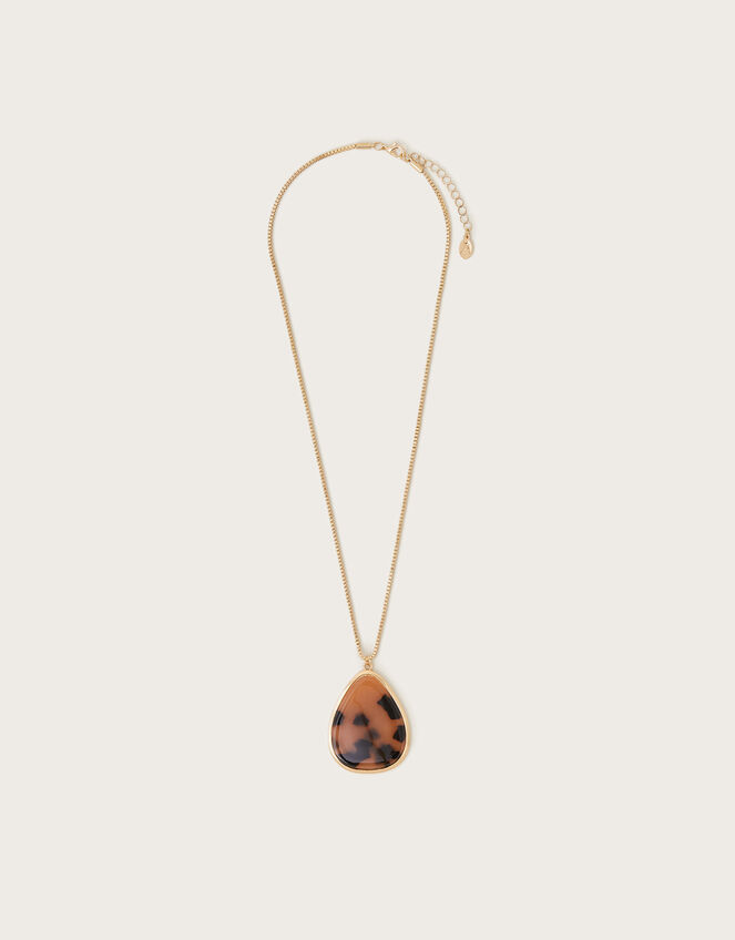 Tort Shell Pendant Necklace | Accessories | Monsoon UK.