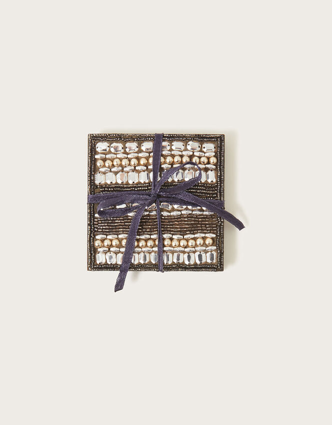 Beaded Square Coasters Set of Two | Decorations | Monsoon UK.