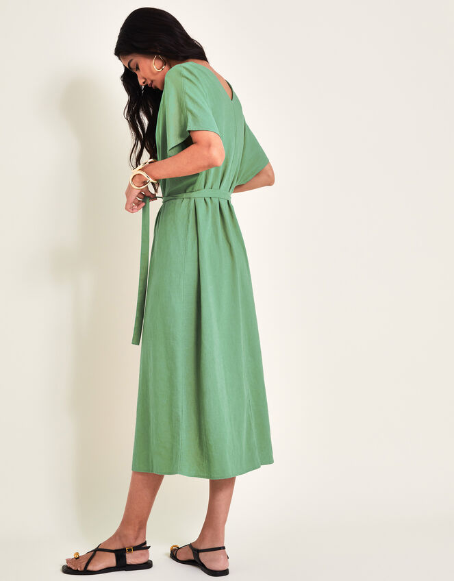 Verity Belt Dress Green | Day Dresses | Monsoon UK.