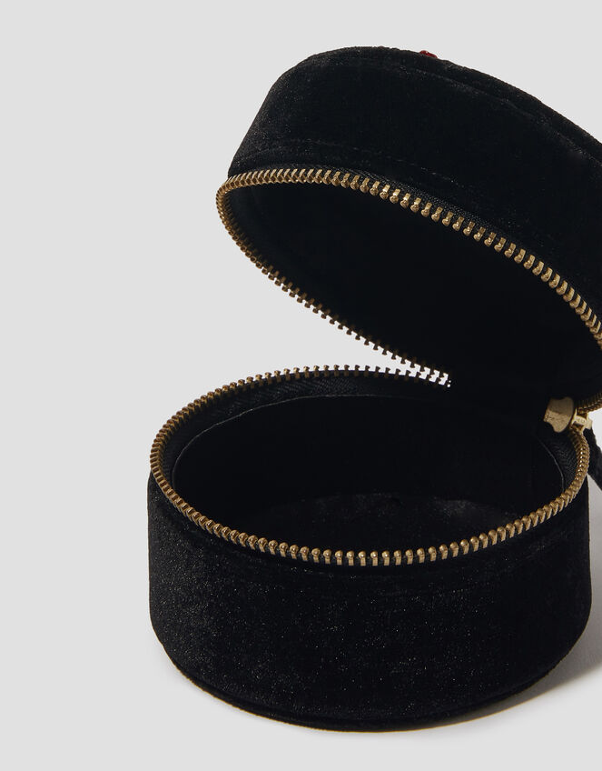 Round Floral Embroidered Jewellery Box | Face & Body | Monsoon UK.